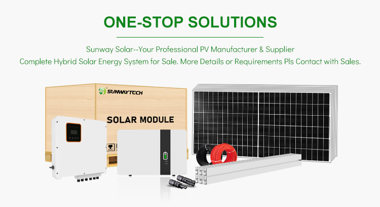 Sunway 3kW 4kW 5kW 6kW Hybrid Solar System - Sunway Solar