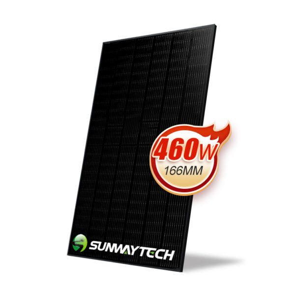 Sunway 144cells 182mm 440w 460w Monocrystalline Full Black Solar Panel ...