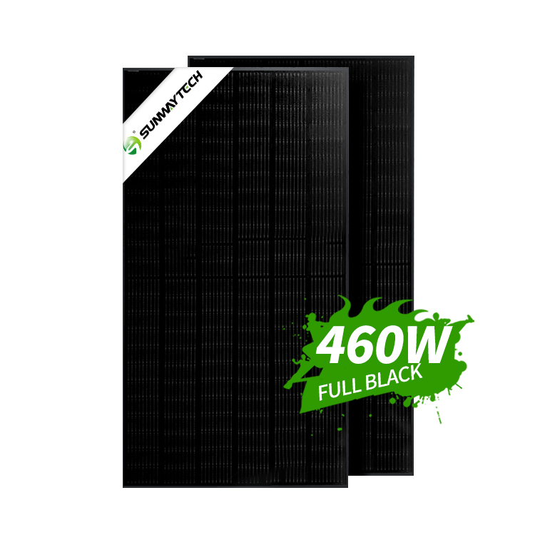Sunway 144cells 182mm 440W 460W Monocrystalline Full Black Solar Panel ...