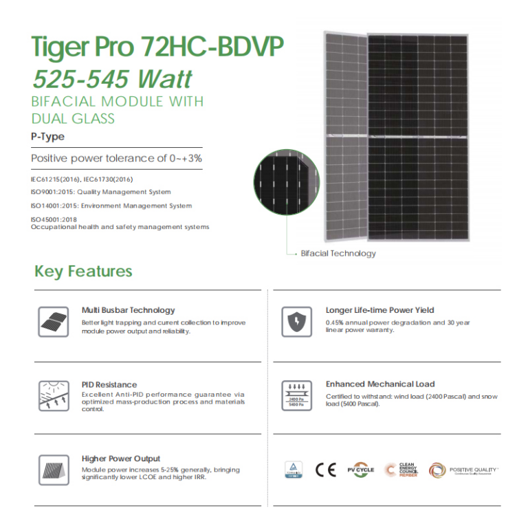Sunway Jinko 144cells 182mm 530w 550w Monocrystalline Half Cell Solar ...