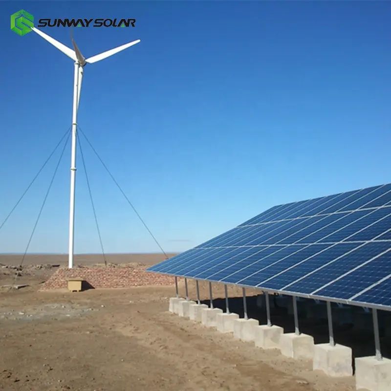 Sunway 3000w Wind Solar Hybrid solar power generation wind energy ...