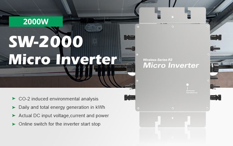 Sunway 2000w 220V Single Phase Micro Inverter - Sunway Solar