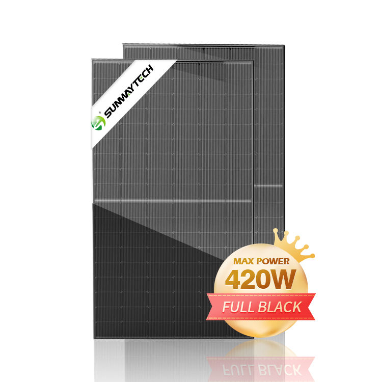 Sunway 108cells 182mm 420w Monocrystalline Full Black Solar Panel ...