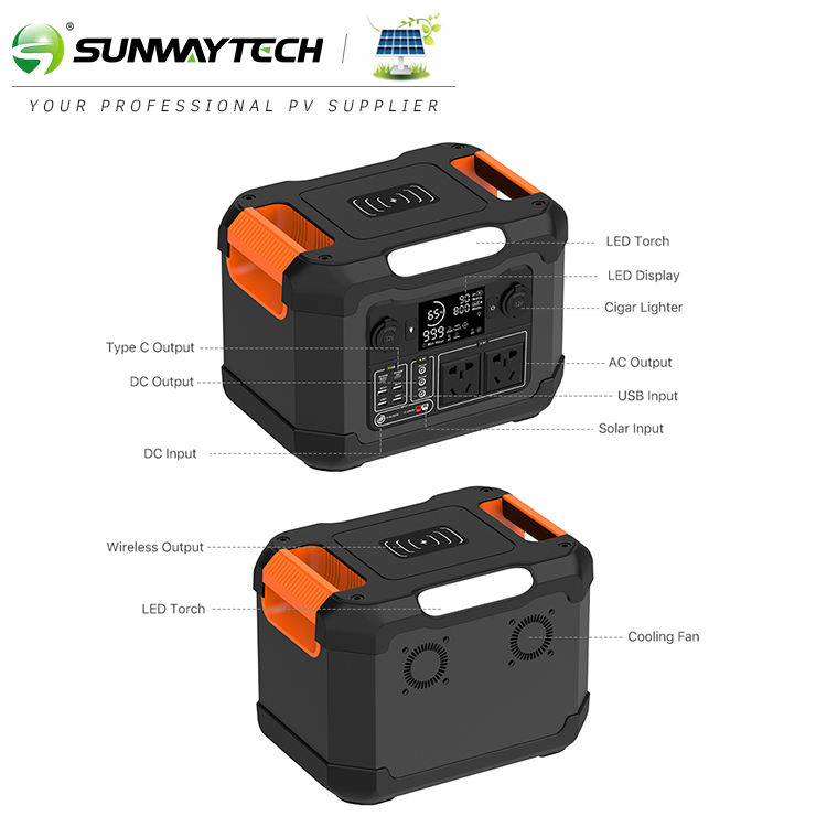 Sunway 1200w 1098Wh Lifepo4 Portable Power Station - Sunway Solar