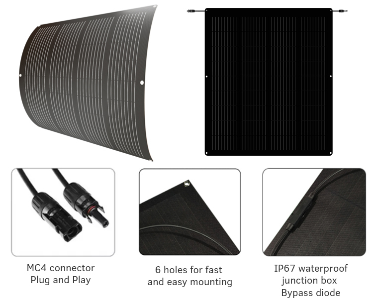 Outdoor Portable Solar Power Station With Flexible Photovoltaic Panel ...