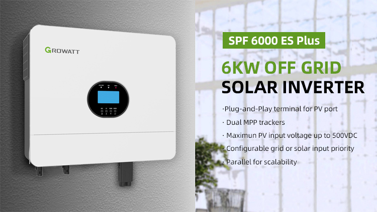 Growatt 6kw off Grid Solar Inverter SPF 6000es - Sunway Solar