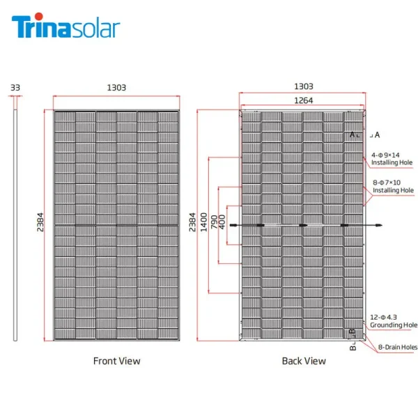 Trina Vertex N Solar Panel 695W-720W tsm-neg21c.20 - Sunway Solar