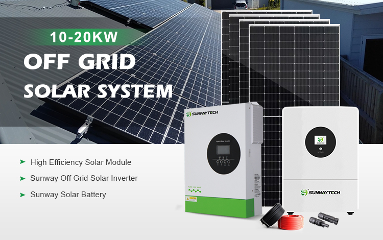 Sunway 10KW-20KW With Lithium Ion Battery Off Grid Solar System ...