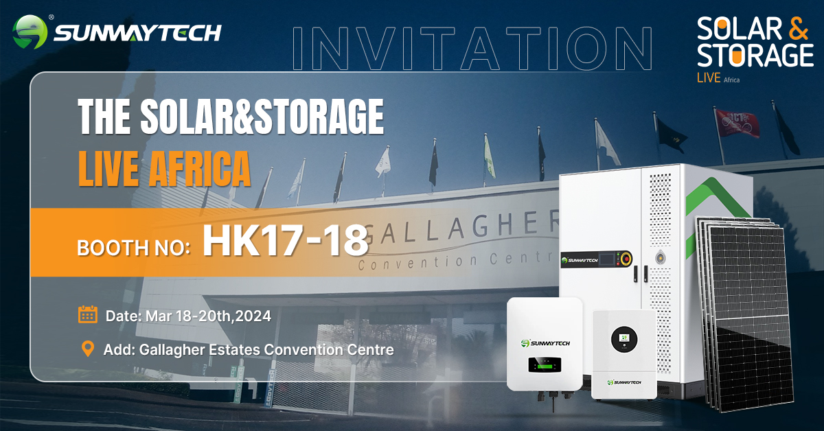 Sunway in Solar & Storage Live Africa - Sunway Solar