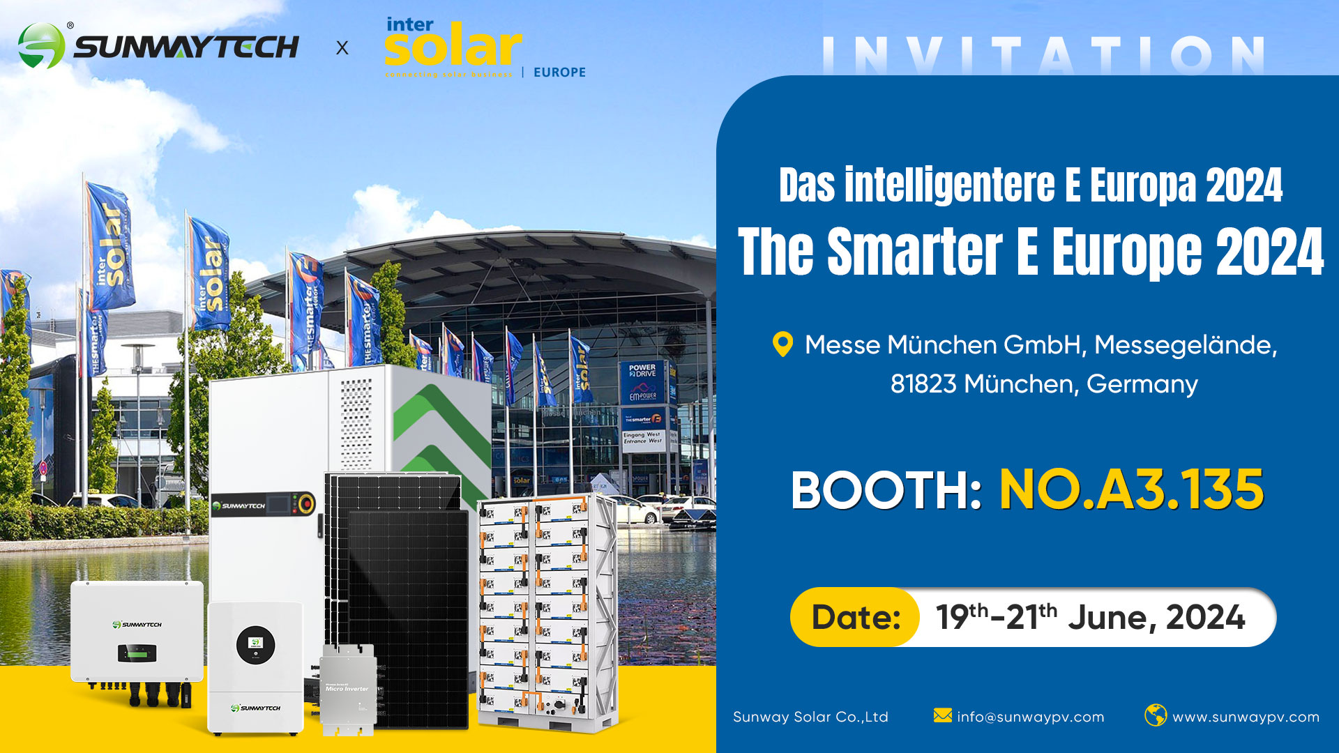 Sunway Participates in Intersolar Europe 2024 - Sunway Solar