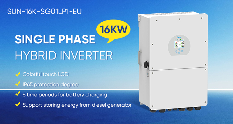 Deye SUN-16K-SG01LP1-EU 16KW Single-Phase Hybrid Solar Inverter ...