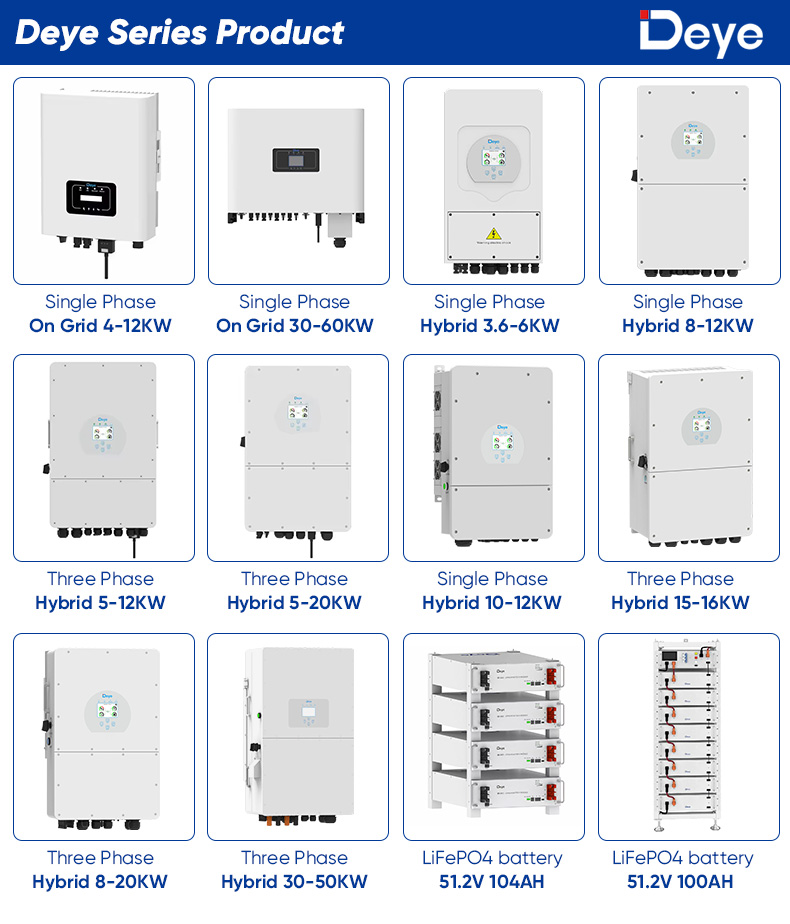 Deye SUN-12K-SG02LP1-EU-AM3 hybrid inverter single phase 10-12KW ...