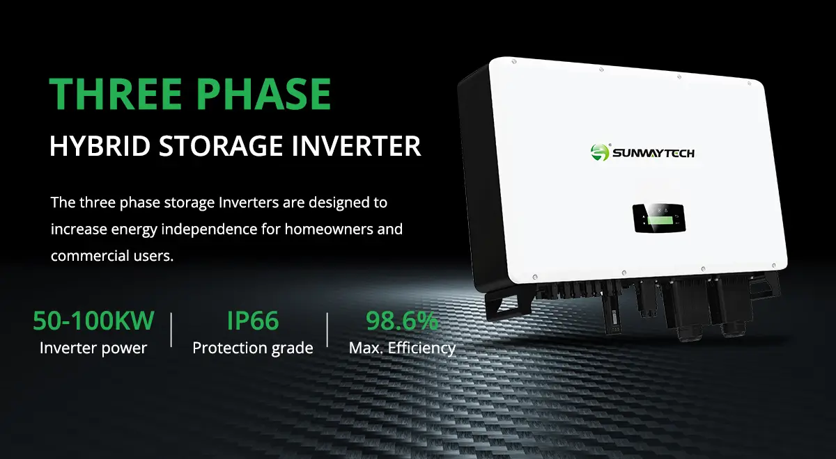 Sunway Three Phase Hybrid Inverter 50-100Kw - Sunway Solar